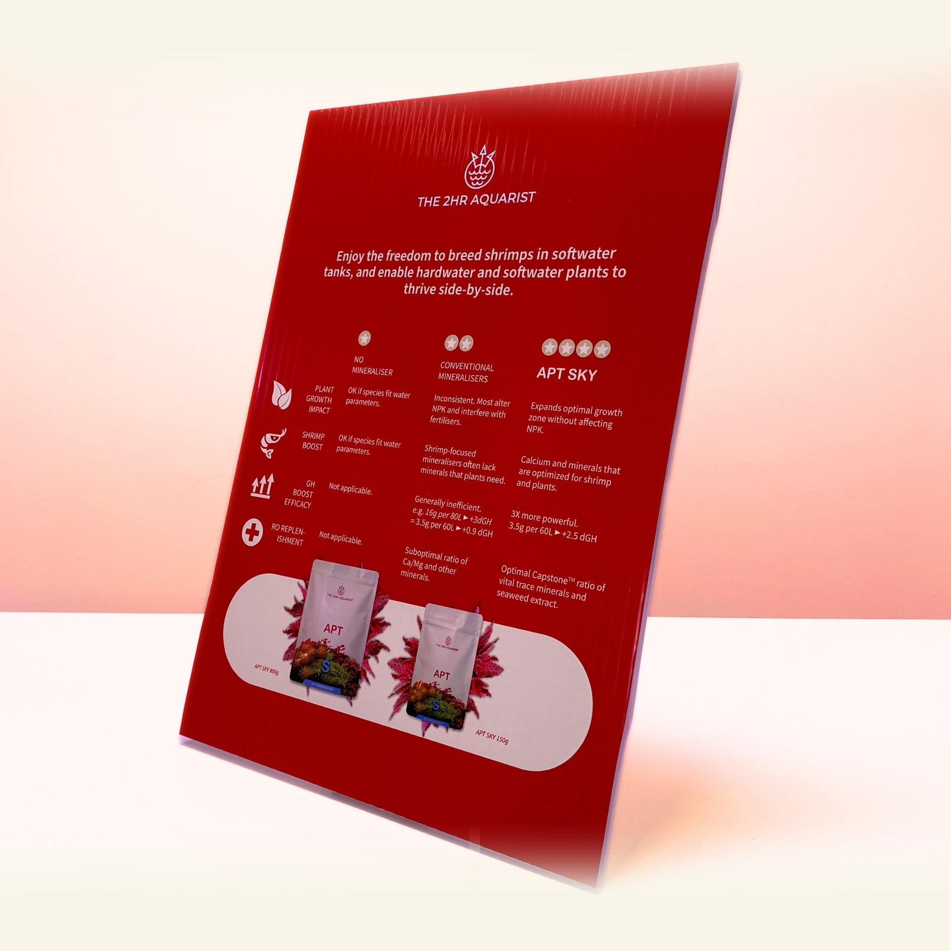 Tabletop Standee - The 2Hr Aquarist